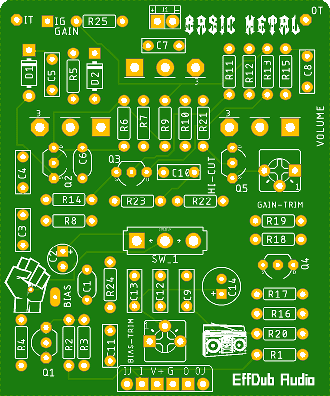 Basic Metal: A FET-tastic dirt circuit - EffDub Audio